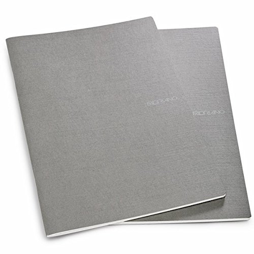 Fabriano Ecoqua A4 Staple Bound Lined Notebook Grey (Pack of 2 ...