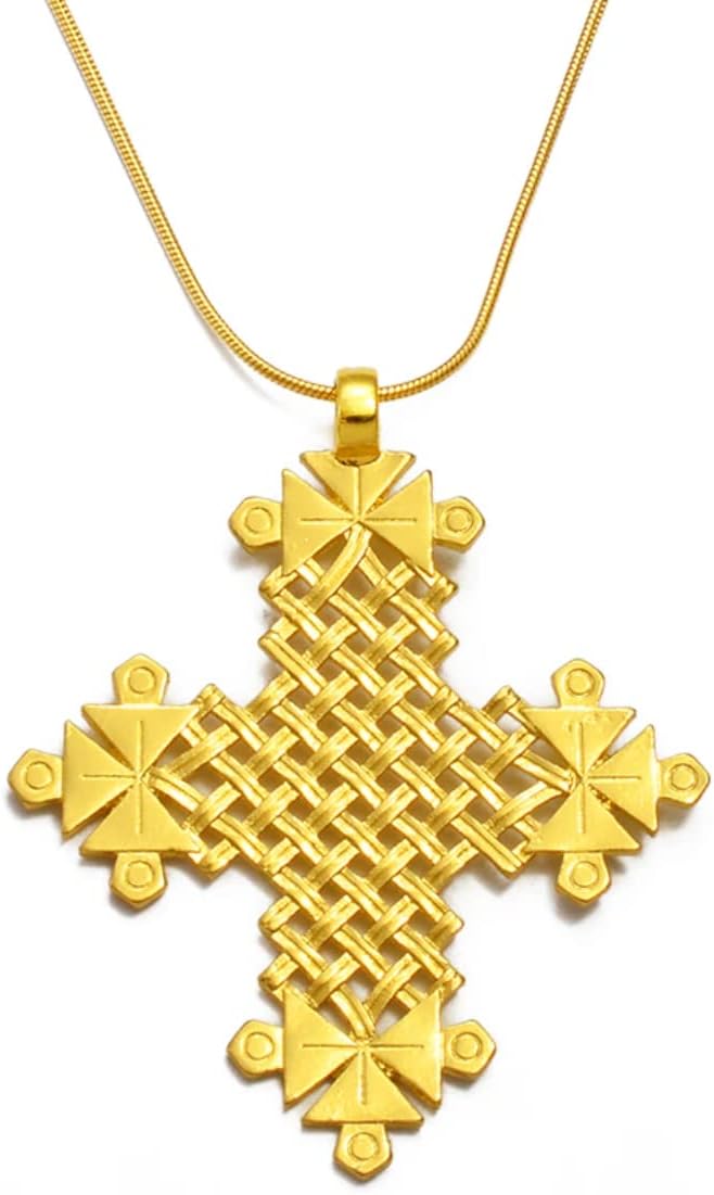 Amazon.com: N-Made Beautifull Ethiopian Crosses - Large Ethiopian Cross ...