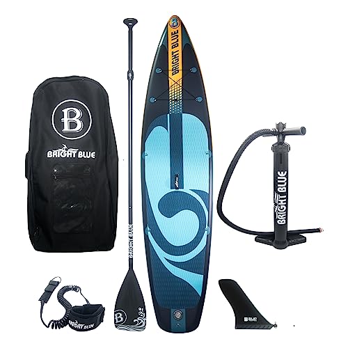 BRIGHT BLUE Inflatable Stand Up Paddleboard | SUP Board Gear