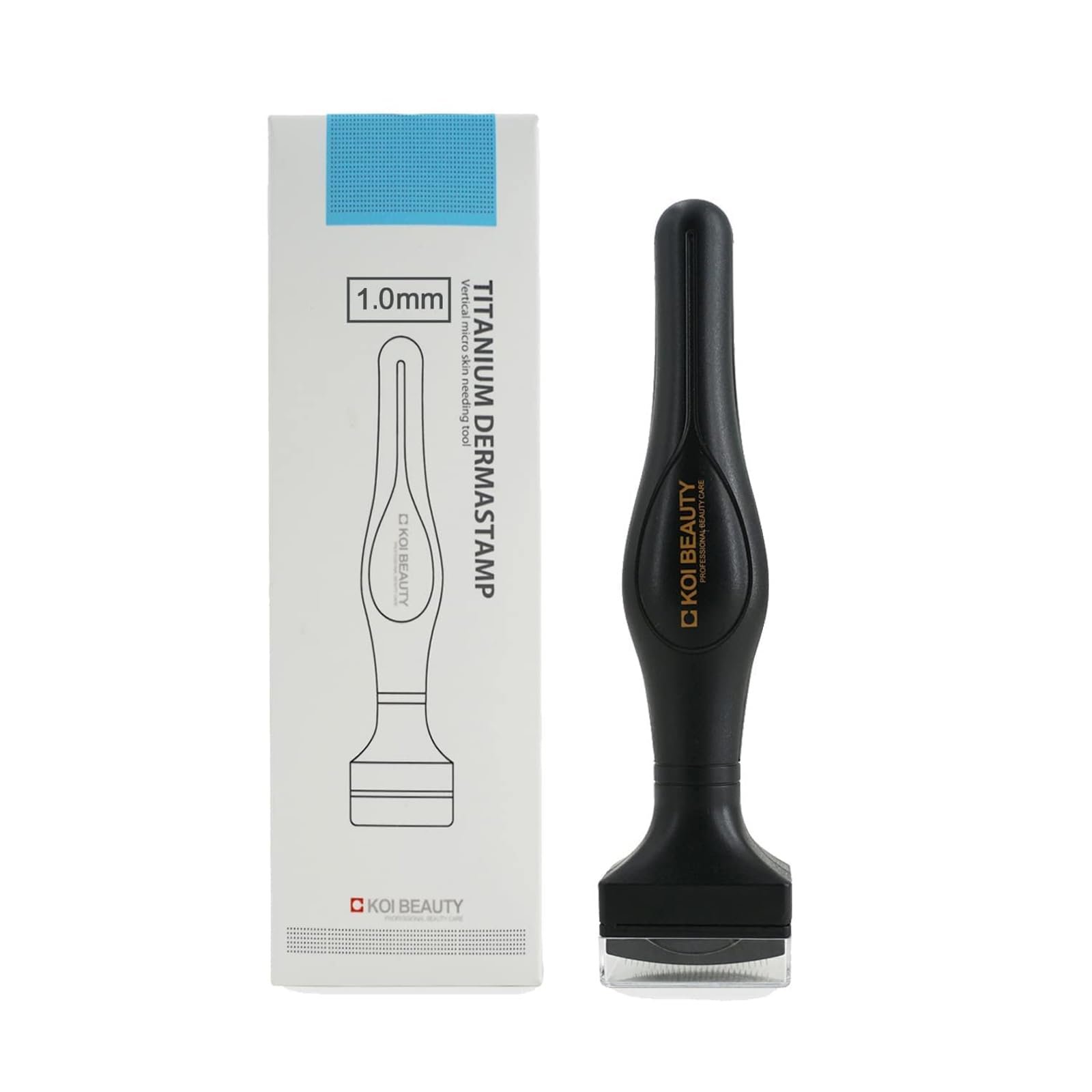 KOI BEAUTY Derma Stamp 1mm for Hair and Beard Growth, Derma Roller with ...