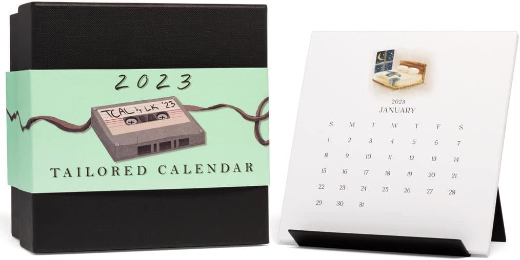 Amazon.com : Karen Adams 2023 Tailored Calendar 12 Month with Black ...