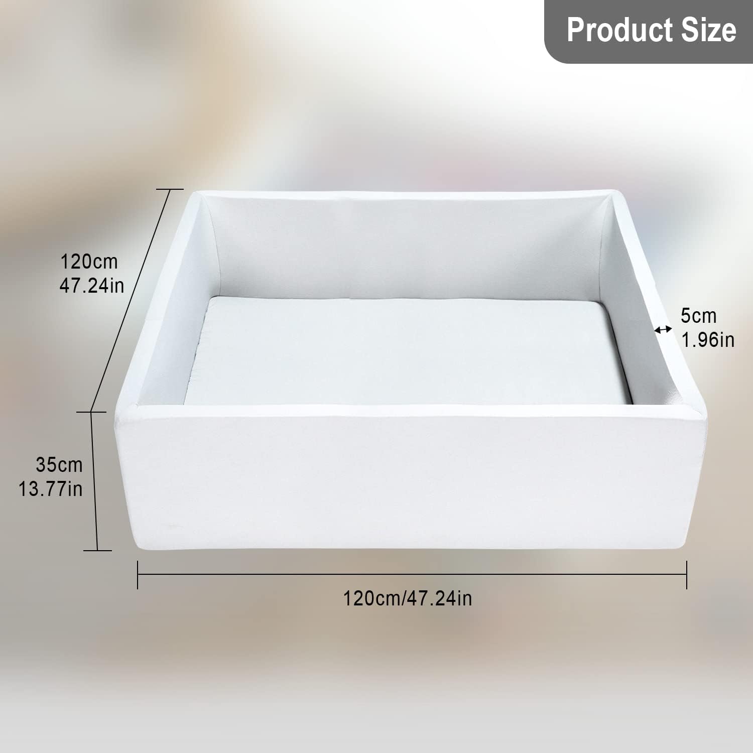 Snapklik.com : TRENDBOX Extra Large Ball Pit 472x472x138in Foam Ball ...