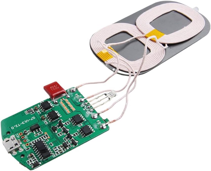 Amazon.com: 12V 15mm Distance Charging 5V 500mA Output 22mm Coil Power ...