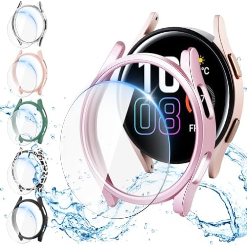 aceyoon 6 Hard Case + 6 Screen Protectors for Samsung Galaxy Watch 5 4 ...