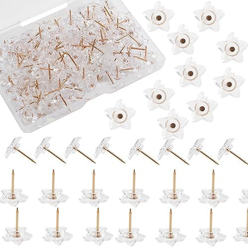 Amazon.co.jp: YOUOWO Push Tacks Push Pins Pins Plastic Push Pins Star ...