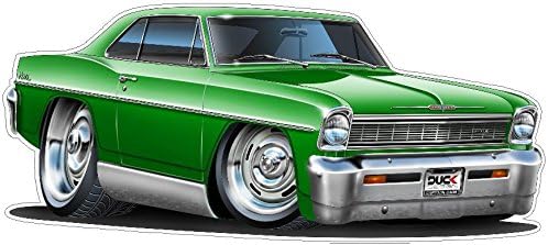 Amazon.com: 1968-1972 Chevy Nova Wall Decal 2ft Long Vinyl Reusable ...