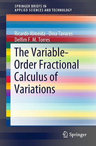 The Variable Order Fractional Calculus Of Variations Springerbriefs In