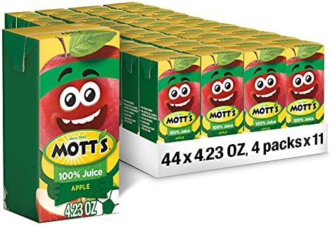 Amazon.com : Tropicana 100% Juice Box, Apple Juice, 4.23oz (Pack of 44 ...