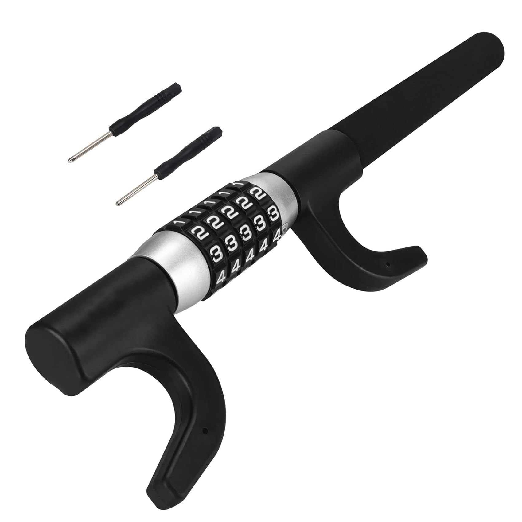 Turnart Steering Wheel Lock 5 Digit Combination Heavy Duty Lock Anti ...