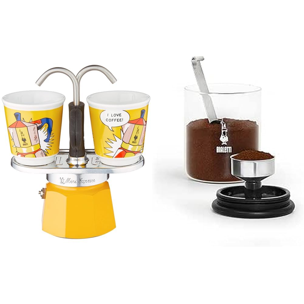 Amazon.com: Bialetti - Mini Express Lichtenstein: Moka Set includes ...