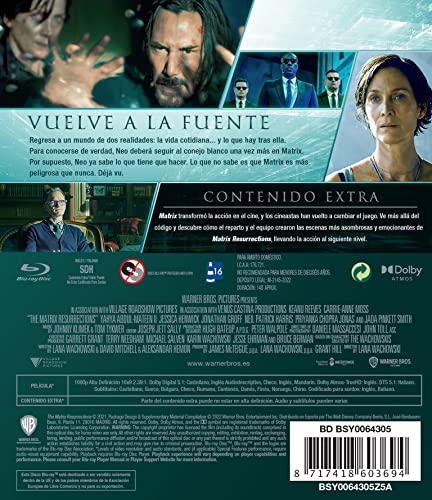 The Matrix Resurrections [Blu-Ray] [Region B] (English Audio. English ...