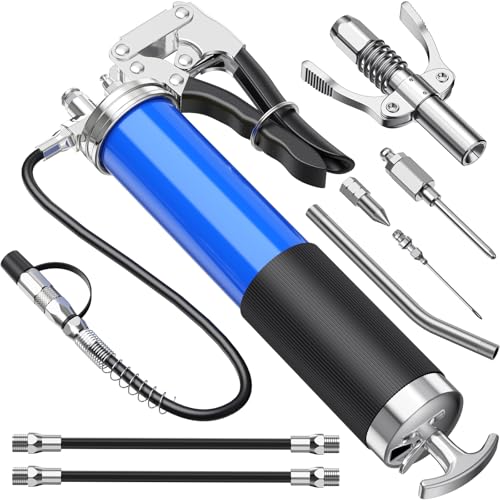 10000 PSI Grease Gun Grease Coupler Heavy-Duty Quick Release Grease Gun ...