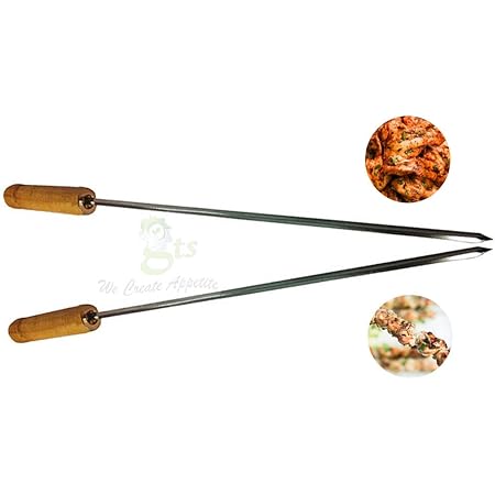 GreenUniverse 4 mm Square & Strong Tandoor Steel Sticks 14.5 inches ...
