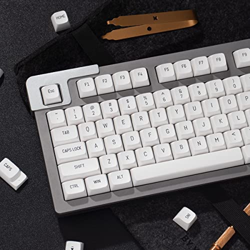 Mintcaps White Keycaps 150 Keys Doubleshot MSA Profile Custom Keycaps ...