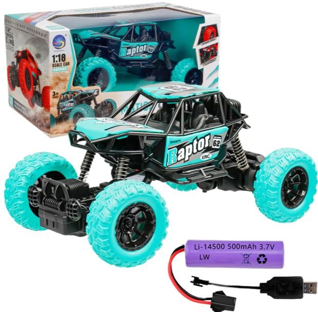 Jack Royal Rechargeable Remote Control Rock Crawler Two Wheel Drive RC ...