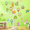 Amazon.com: GlikCeil 40 Pcs Spring Flower Ornaments Spring Tree ...