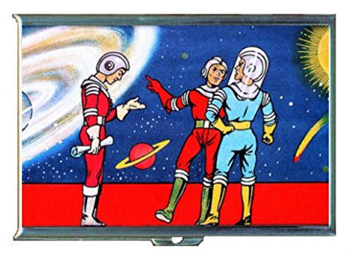 Amazon.com: 1950s Spacemen Sci-Fi Scene Stainless Steel ID or ...