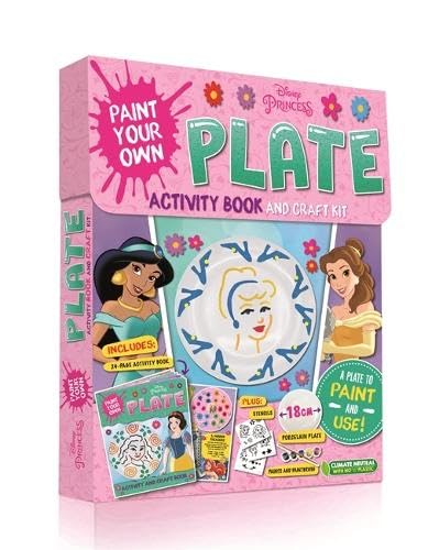 Disney Princess: Paint Your Own Plate Activity Book and Craft Kit ...