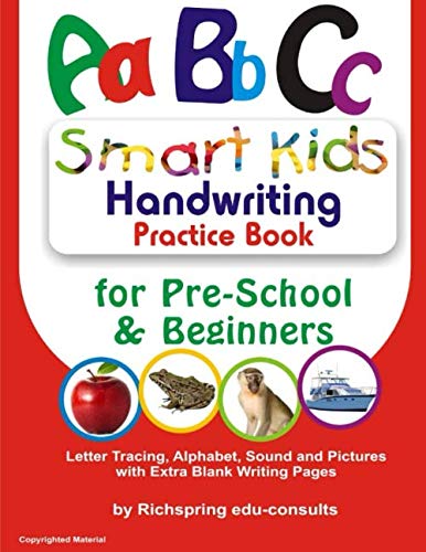SMART KIDS HANDWRITING PRACTICE BOOK FOR PRESCHOOL AND BEGINNERS ...