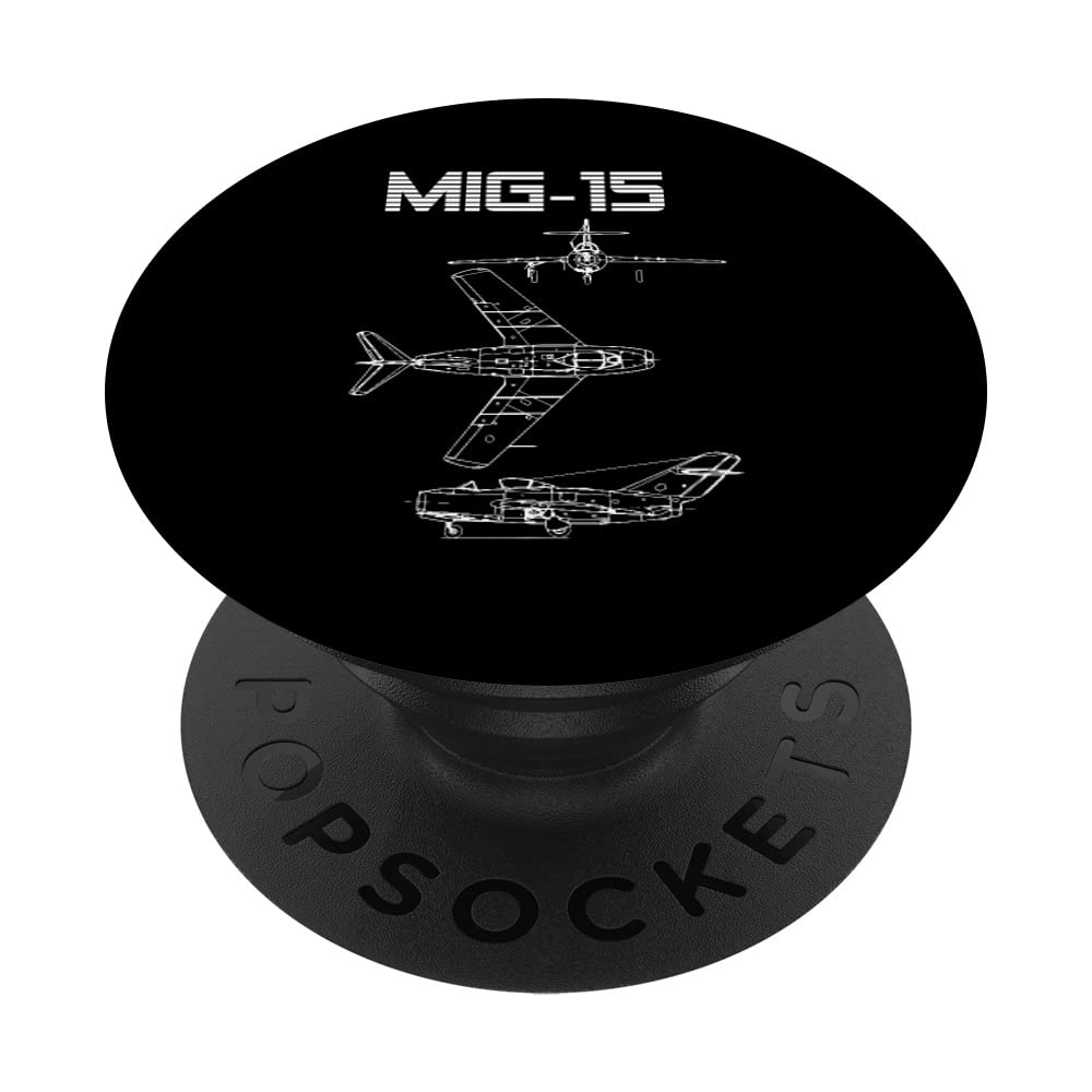Buy Mig-15 Soviet Plane Warbird Blueprint Schematics Diagram PopSockets ...