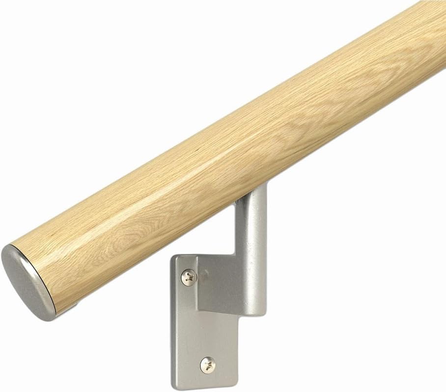 Promenaid 4ft Flush Handrail Kit - Oak - Complete Indoor Handrail for ...