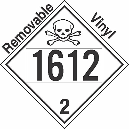 GC Labels-P332c1612, Toxic Gas Class 2.3 UN1612 Removable Vinyl DOT ...