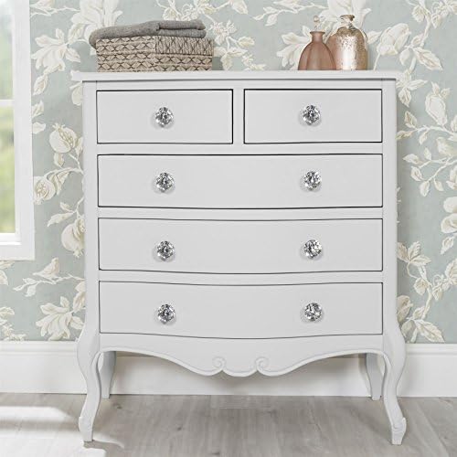 Juliette Shabby Chic Antique White chest of drawers. Stunning French ...