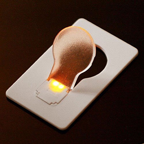 Amazon.com: Pocket LED Card Light Lamp Put In Purse Wallet Creamy ...