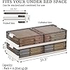 Amazon.com: Under Bed Storage Containers, Stackable Under Bed Rolling ...