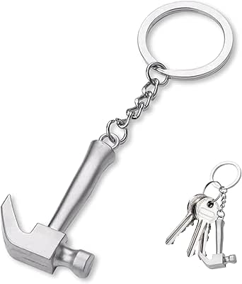 Amazon.com: UAIAGM Hammer Keychain Tiny Construction Ornament for ...