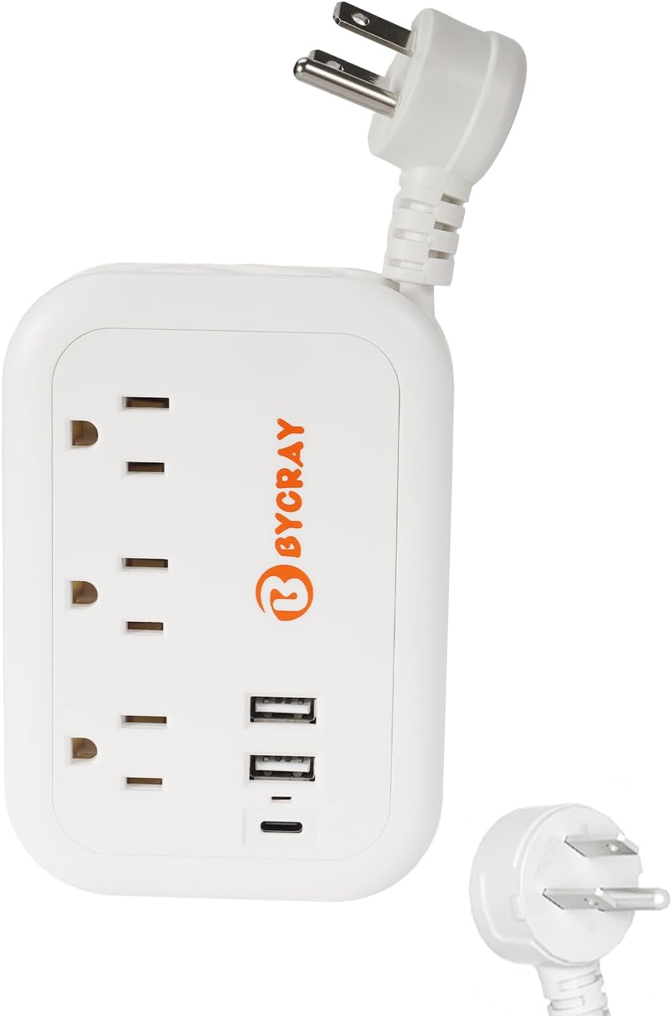 Regletas Eléctricas, Conector Multiple Enchufe 0.8M con 3 Salidas CA y ...