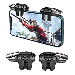 Game Controller Trigger for PUBG, 6 Finger Trigger Double Sensitivity Aim Shoot Gaming Keys ...