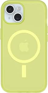 OtterBox Symmetry Series Soft Touch for MagSafe for iPhone 15, iPhone 14 & iPhone 13 - Lemon ...