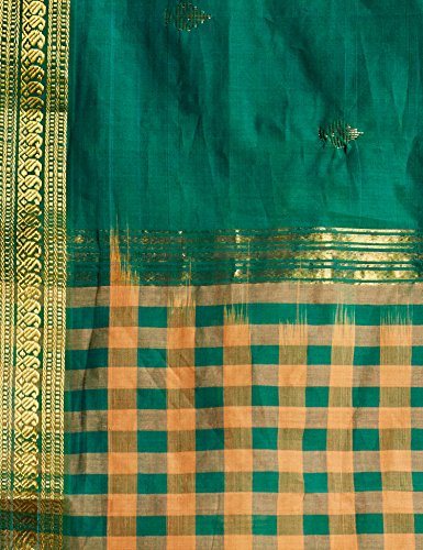 Buy IndusDiva Chirala Cotton Handloom Saree (BLR1640051_Sandalwood_Free ...