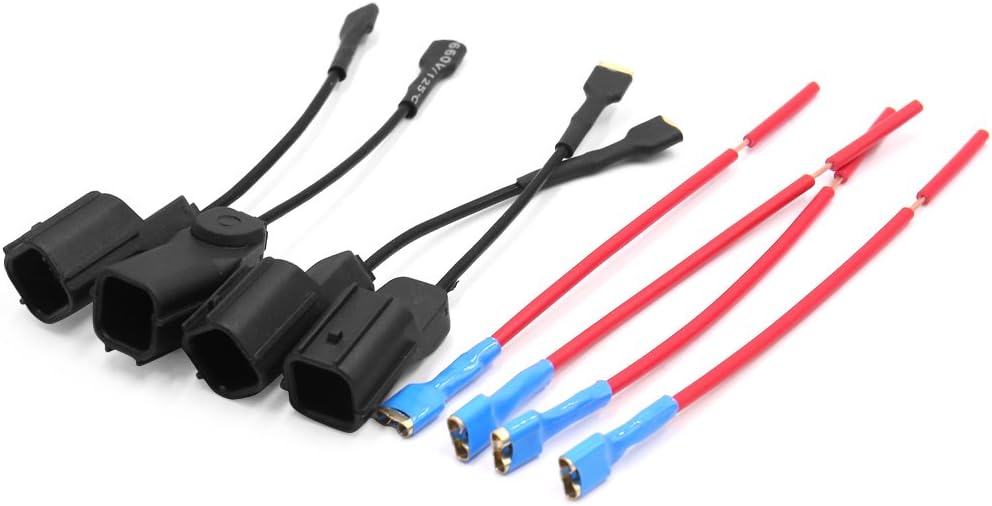 Amazon.com: uxcell 2Pcs Plastic Car Horn Speaker Adapter Wiring Harness ...