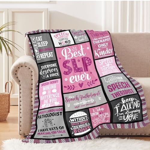 Amazon.com: Speech Language Pathologist Gift, SLP Throw Blanket, Speech ...