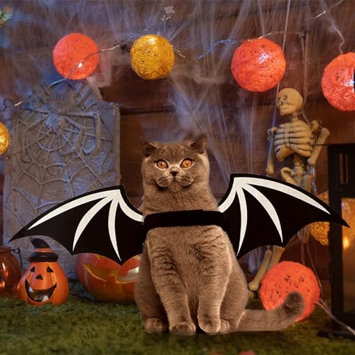 Halloween Bat Wing Costume, Pet Bat Wings Adjustable Cat Dog Bat Wings ...
