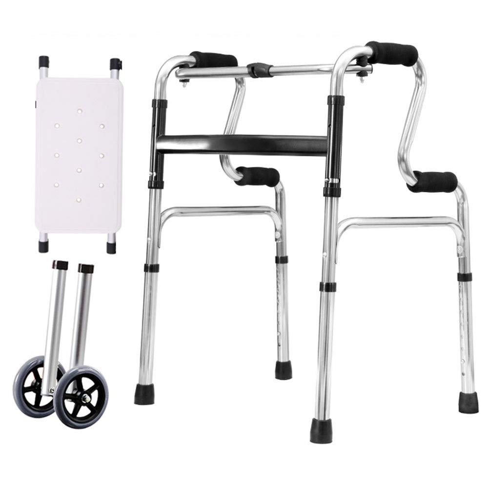 Buy Rollator Walker Adult Aluminum Walking Frame, with Wheels ...