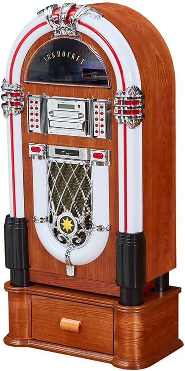 Arkrocket Full Size Jukebox Vinyl Record Player Bluetooth USB SD CD ...