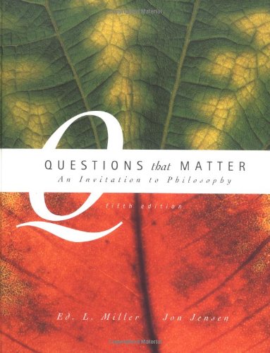 Amazon.com: Questions that Matter: An Invitation to Philosophy ...