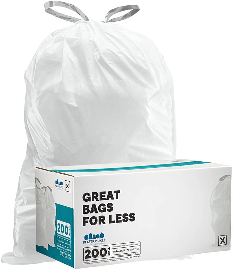 Amazon.com: NINESTARS NSTB-13-30 Extra Strong White Trash Bag w ...