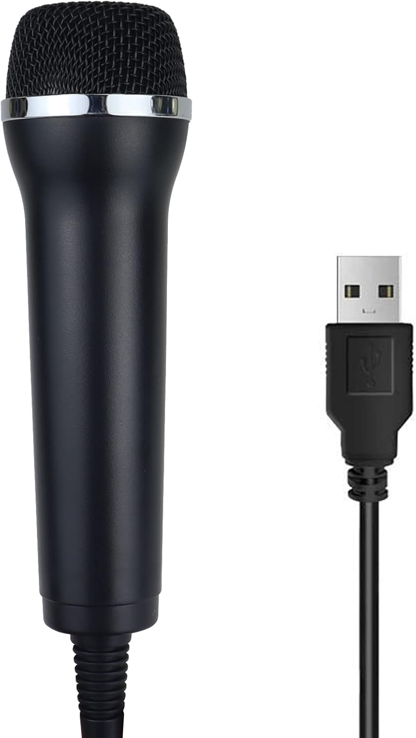 Amazon.com: HONCAM13ft Wired USB Karaoke Microphone Compatible with ...