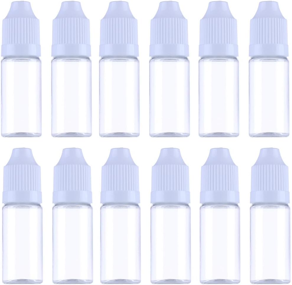 WUWEOT 150 Pack 10ml Plastic Dropper Bottle, Clear Empty Squeezable ...