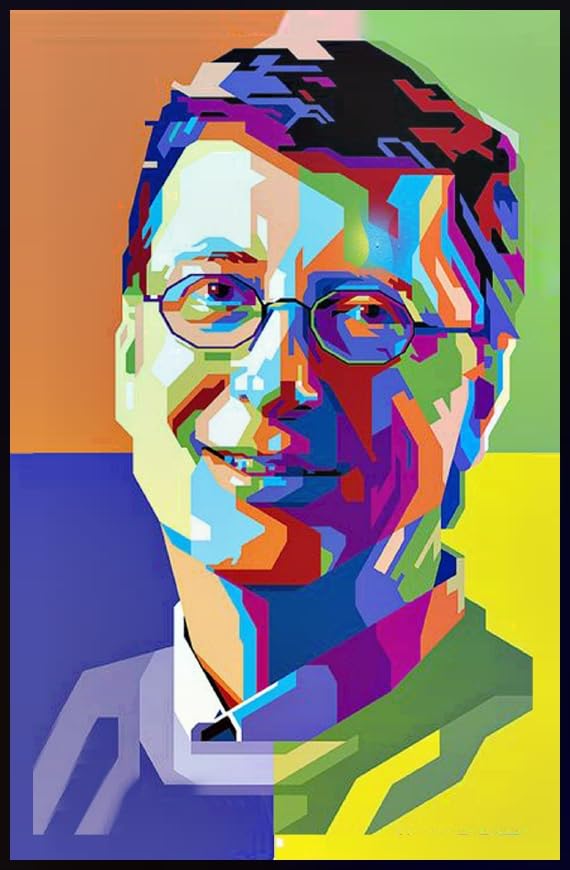 Personalities Poster 'Bill Gates - Infographic Element' Paper Poster ...