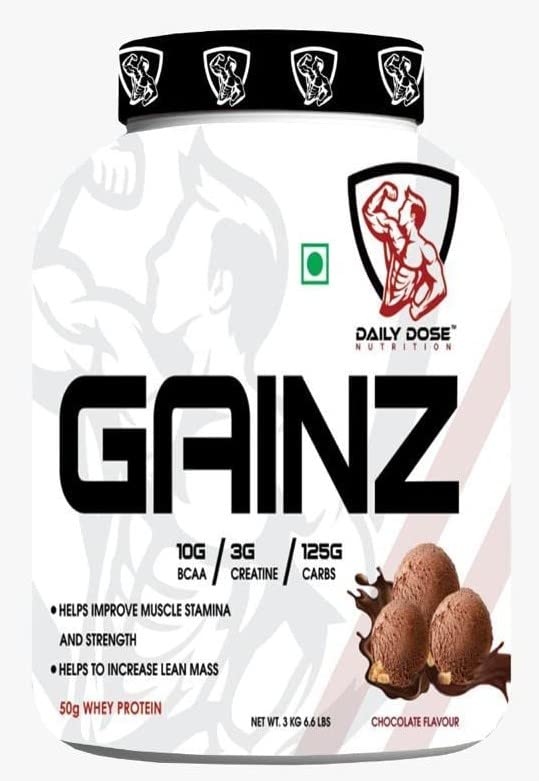 DAILY DOSE NUTRITION High Protein & High Carbs Mass Gainer For Muscle ...
