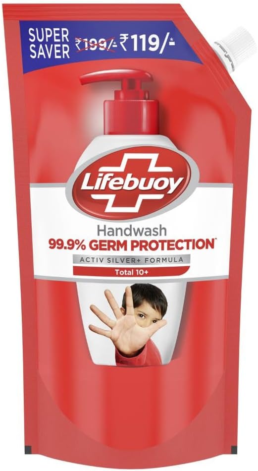 Amazon.com : Lifebuoy Total 10- Soap Bar - 125g X 12 Bars (125g X 12 ...