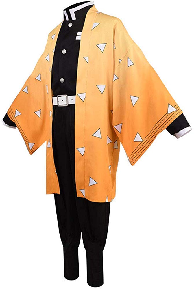 Zenitsu Agatsuma Cosplay Costume – Anime Demon Slayer Kimetsu No Yaiba ...