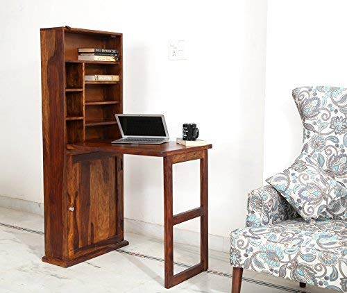 Craftatoz Sheesham Wood Study Desk Table Utility Table with Storage ...