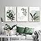 Amazon.de: Martin Kench 3er Set Premium Poster, Abstrakt Grün Blätter Bilder, Modern Print ...