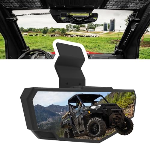 Amazon.com: MoGerTor Rear View Mirrors for Polaris Ranger XP 1000, 360 ...